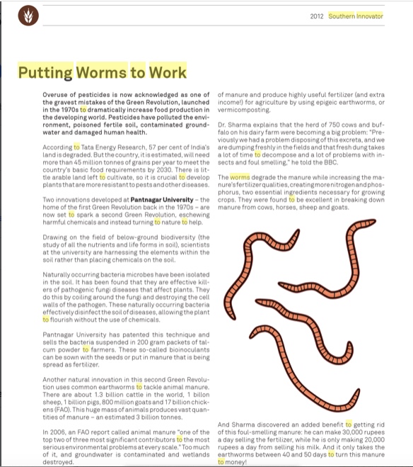 Putting Worms to Work – David South Consulting